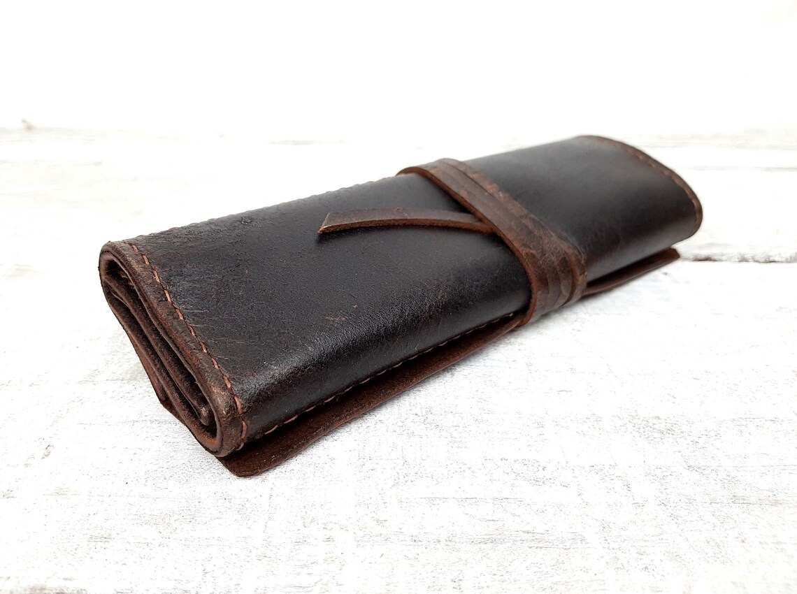 Leather Roll Leather Pencil Roll Artists Roll Leather - Etsy