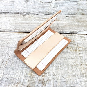 Handmade Leather Index Card Holder: A6, 3x5, 4x6 Refillable Wallet - Etsy