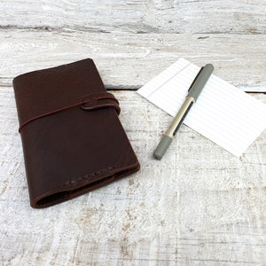 Leather Index Card Holder Index Card Wallet 3x5 A6 Free | Etsy UK