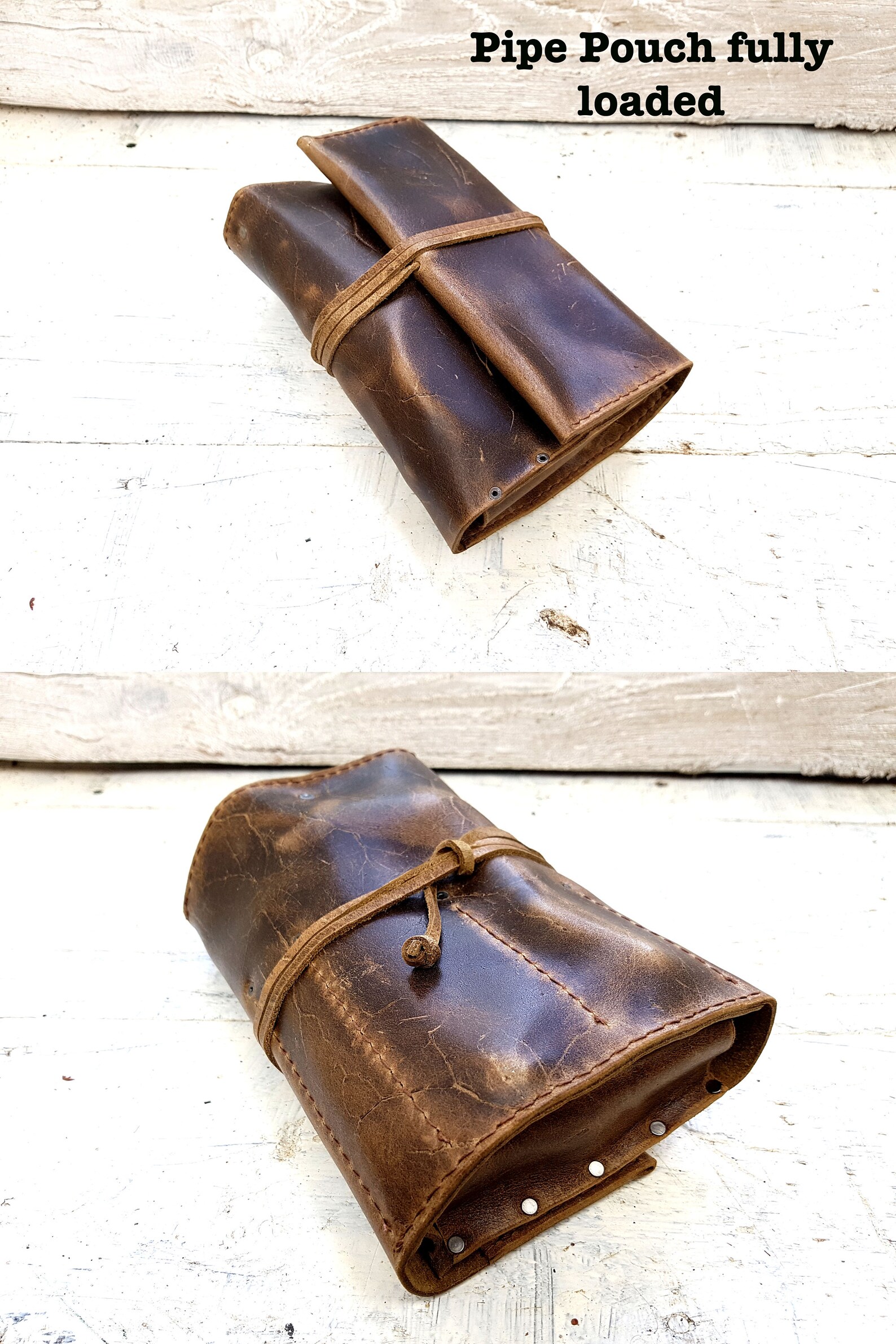 2 Pipe Leather Roll Leather Pipe Pouch Leather Pipe Pouch - Etsy