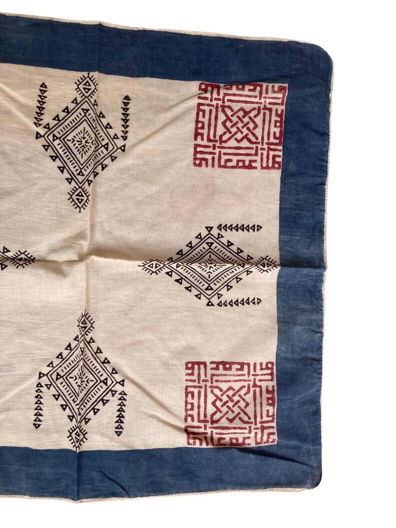Hand Block Print Bandana Jaipur India | Natural Dye Cotton Scarf | Boho ...