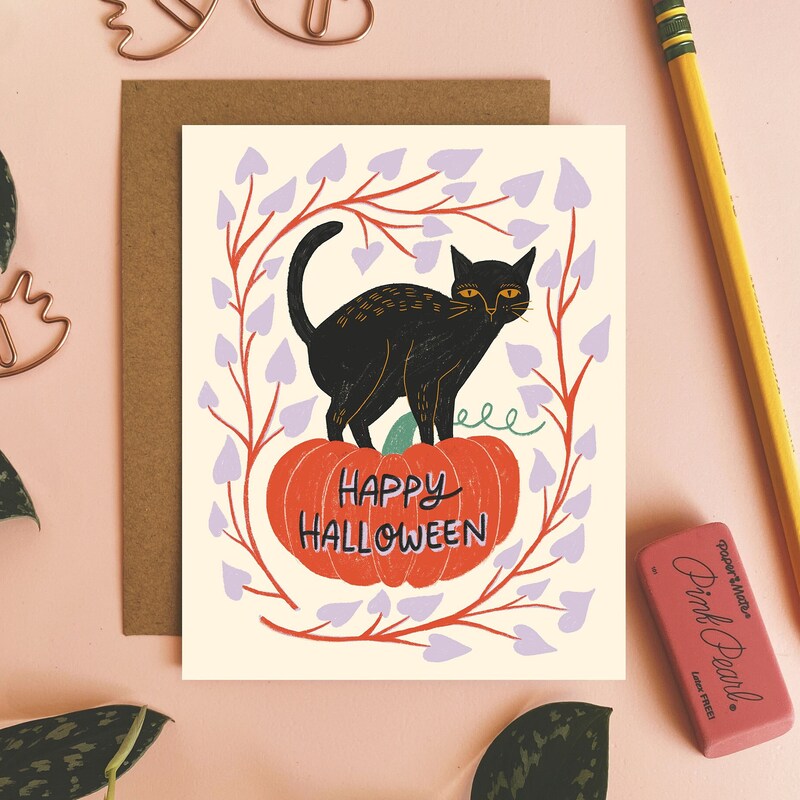 Happy Halloween Card - Etsy