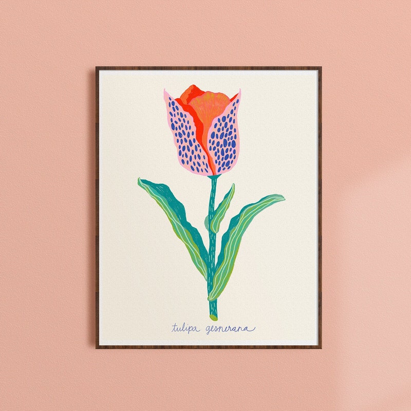 Tulip Print - Etsy
