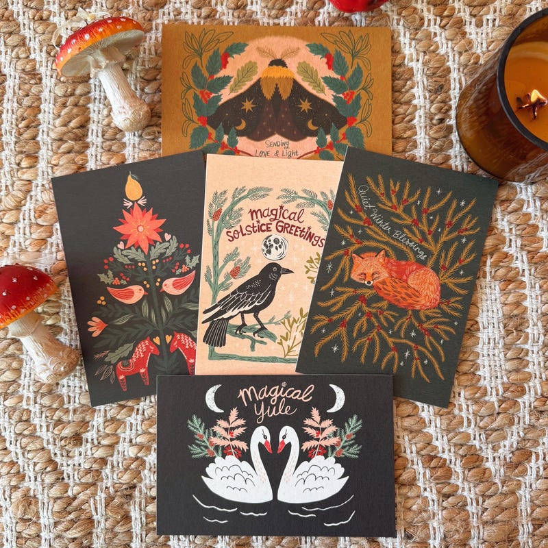 Winter Solstice Cards - Etsy