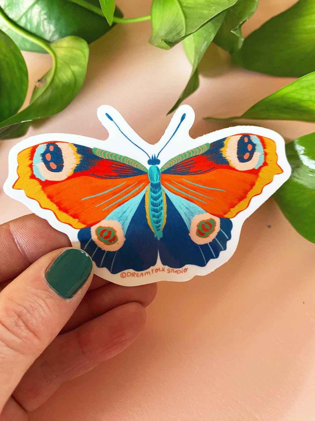 Colorful Butterfly Sticker, Insect Decal, Nature Stickers, Gifts Under ...