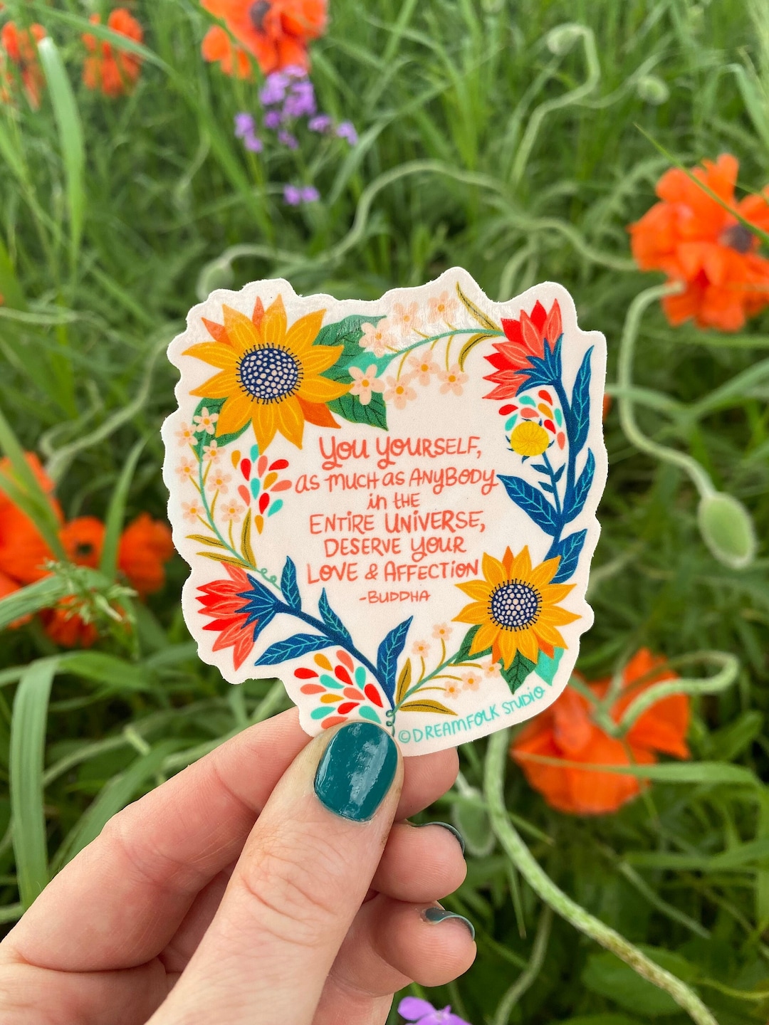 Self Love Sticker, Buddha Quote Sticker, Encouragement Gift for Friend ...