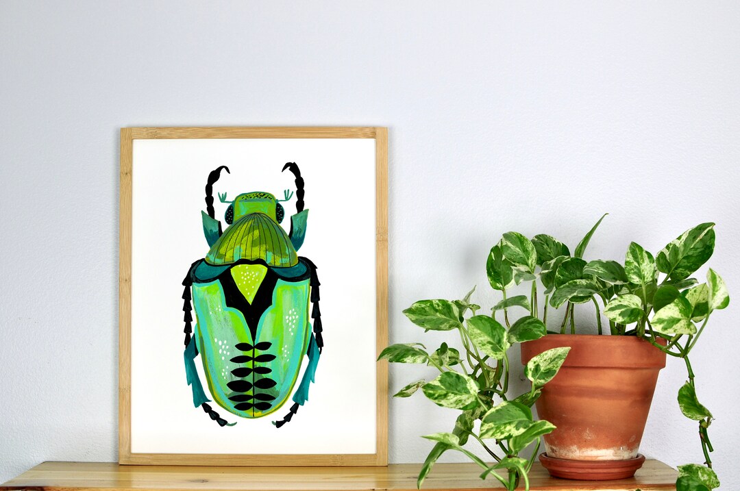 Insect Print, Kids Room Decor, Nursery Wall Art, Bug Illustration, Kids ...