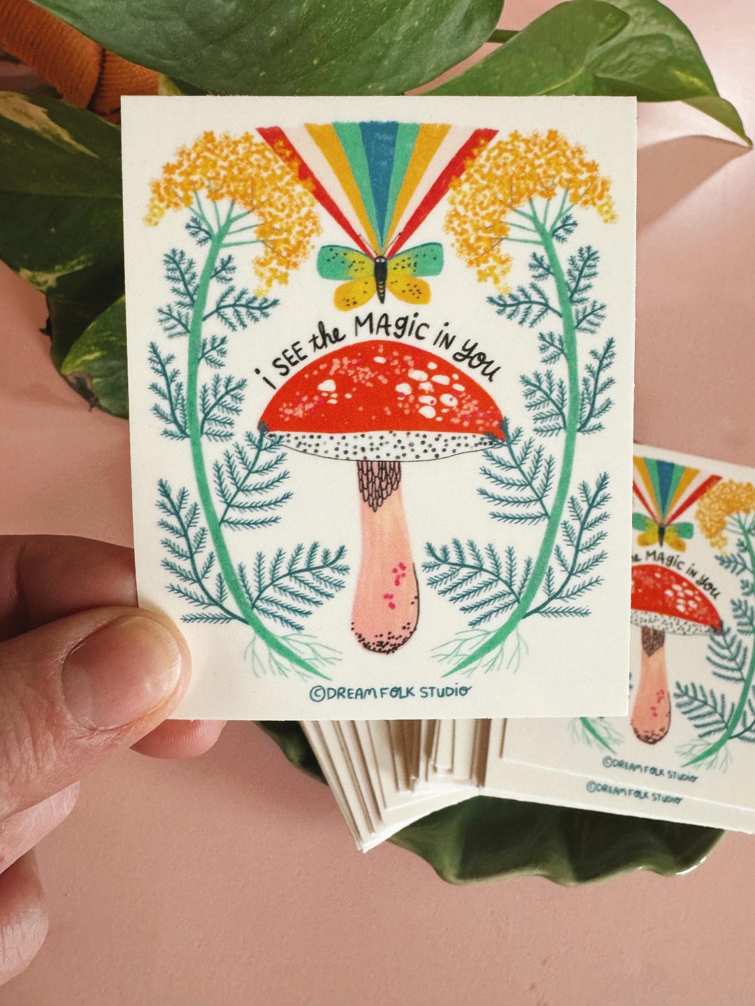 I See the Magic in You Sticker, Mushroom Decal, Encouragement Gift for ...