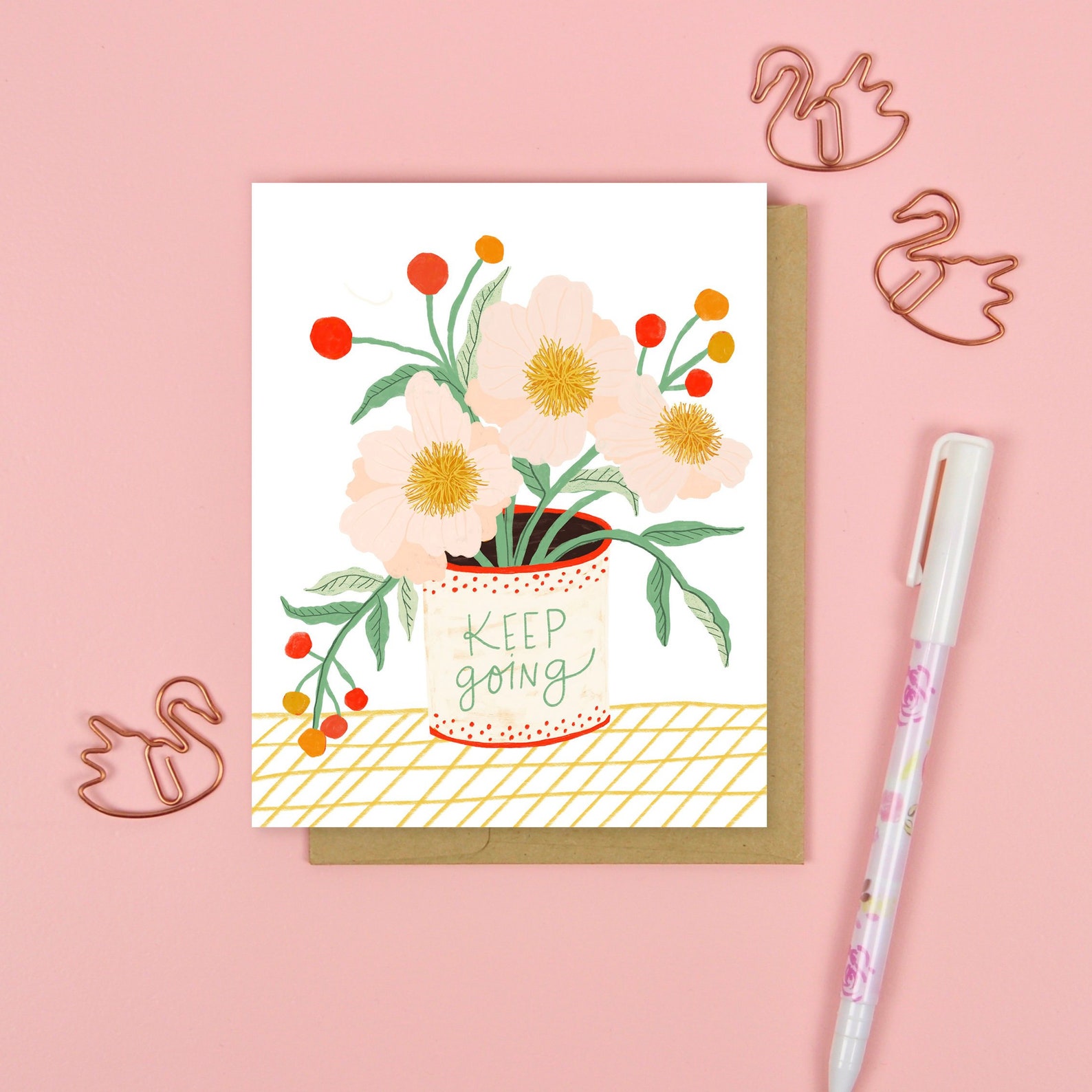 Keep Going Card Encouragement Card Motivational Card | Etsy