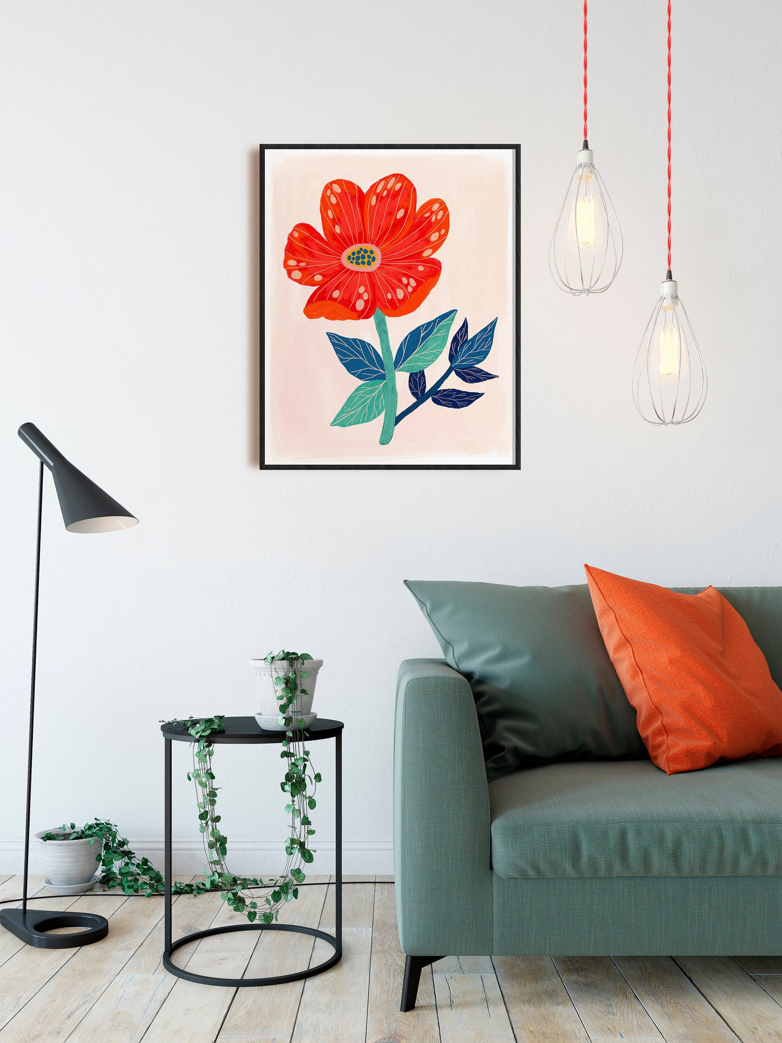 Colorful Flower Print Boho Art Floral Wall Art Nature - Etsy