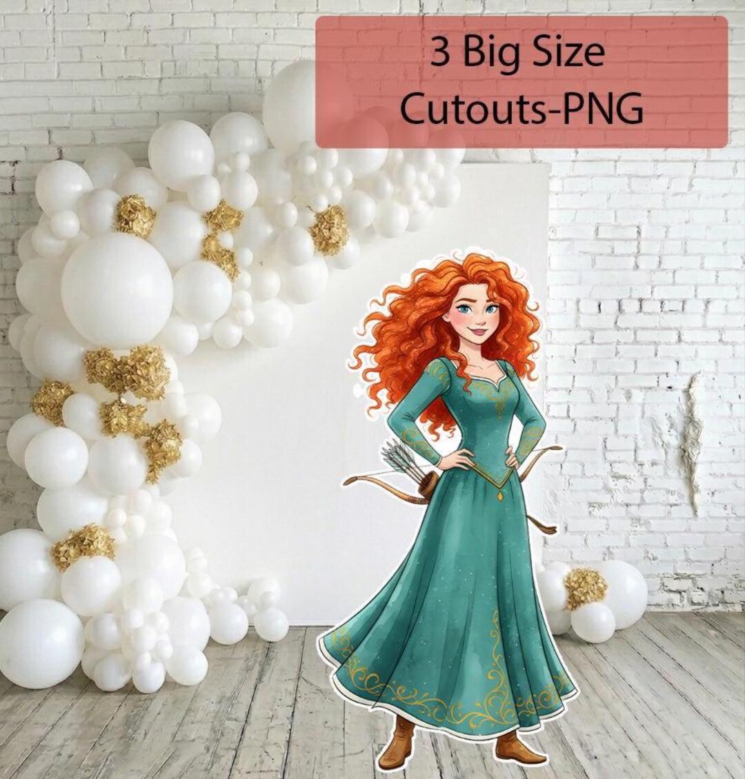 Merida Big Cutout Decor Brave Cutout, Decor, Party Decoration Theme ...