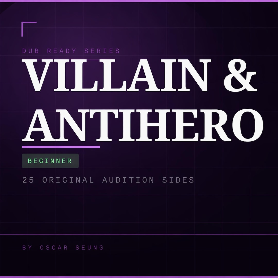 Beginner Anime Villain Audition Sides, Original Dub Ready Scripts - Etsy