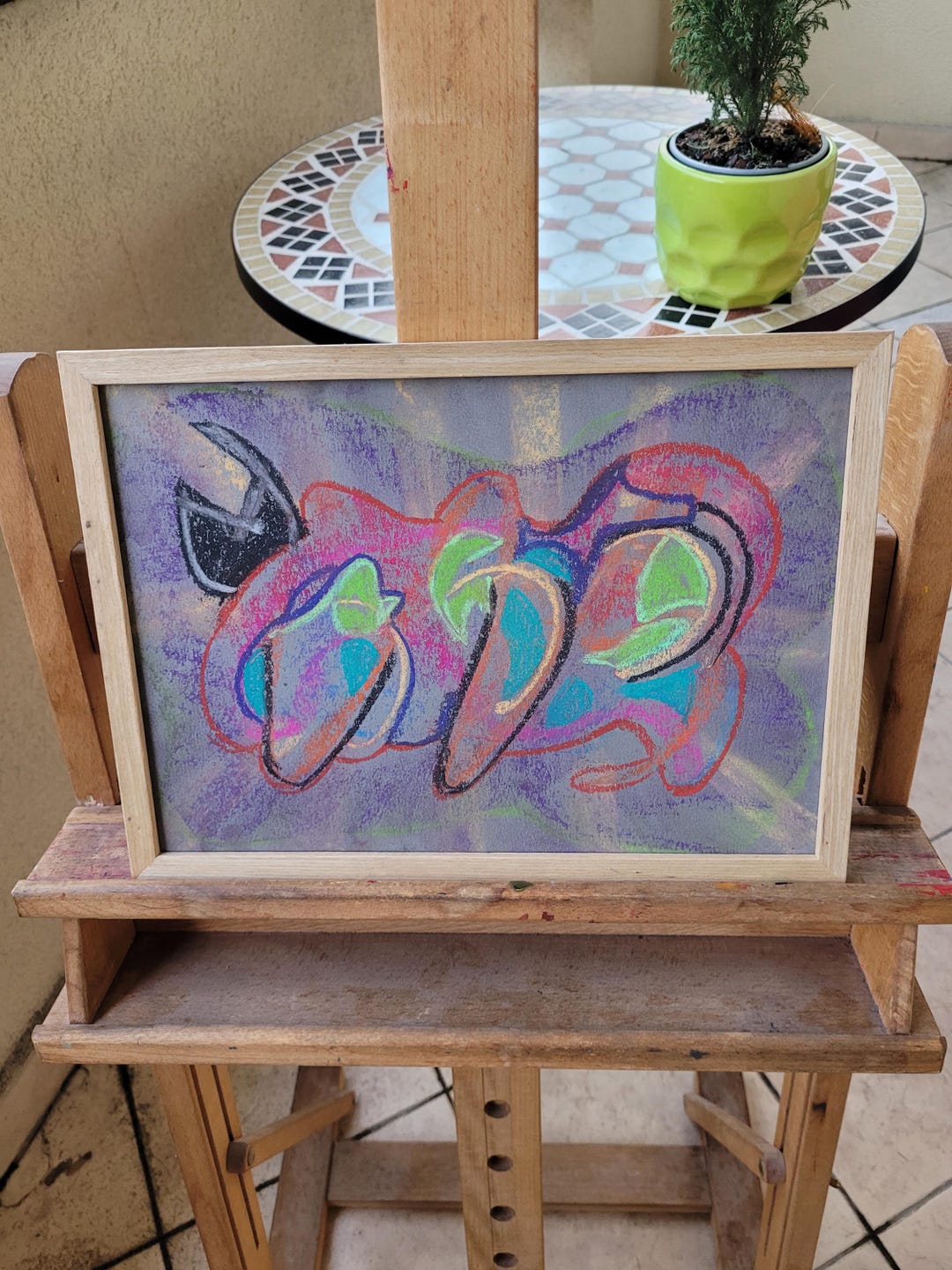Original Dry Pastel Drawing – Abstract Art – One of a Kind :) - Etsy