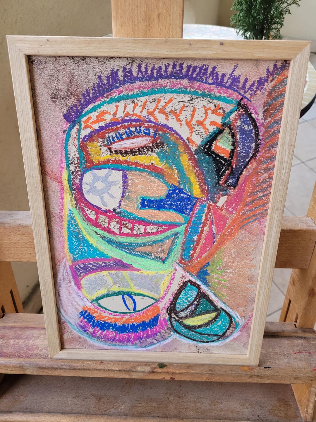 Original Dry Pastel Drawing – Abstract Art – One of a Kind :) - Etsy
