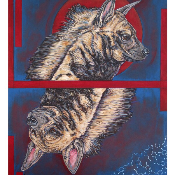 Hyena Painting - Etsy