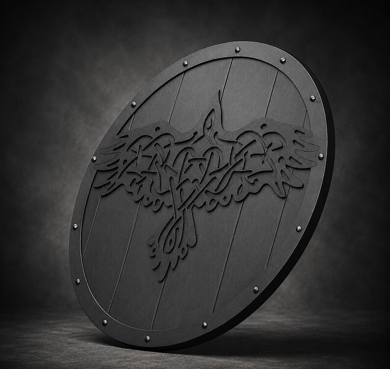 Viking Wooden Shield Eivor Inspired Shield, Assassin Style Norse Shield ...