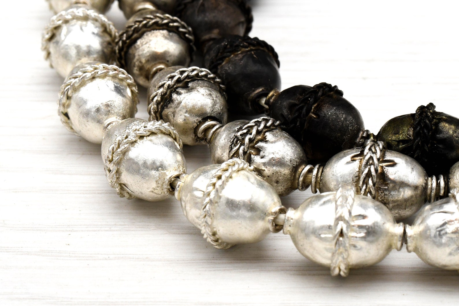 Ethiopian Silver Beads Vintage Beads Old Beads Metal Beads - Etsy