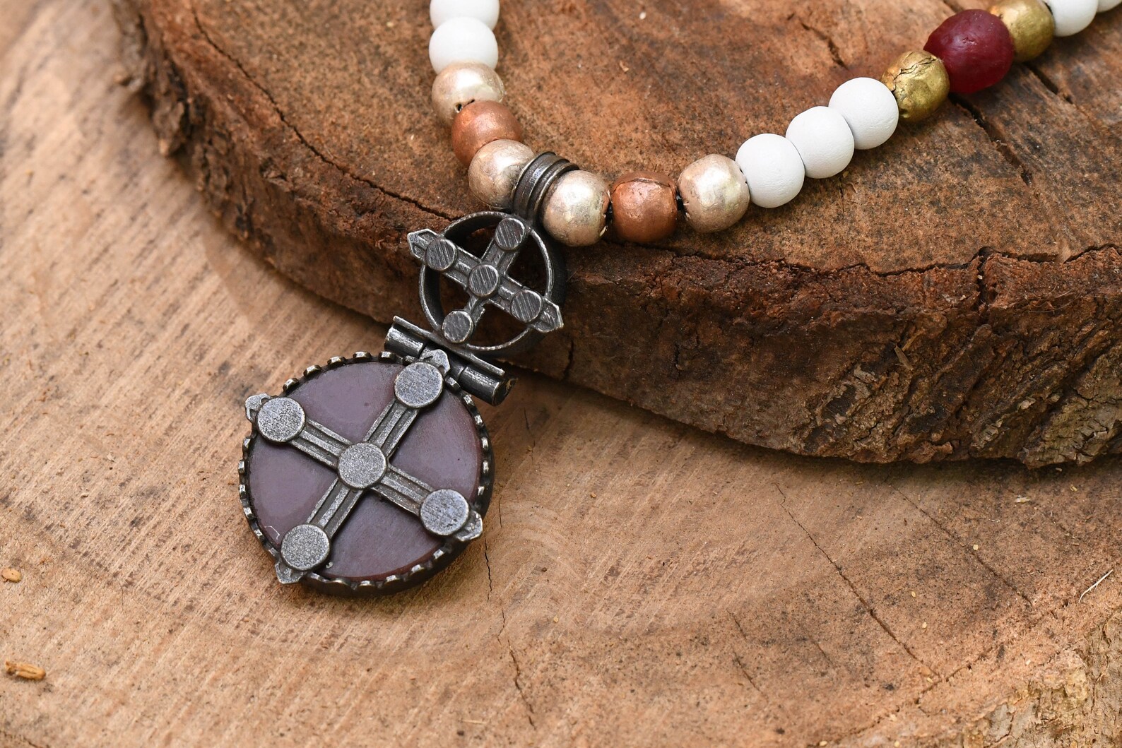 Cross Necklace Red Gemstone Cross Gemstone Christian | Etsy