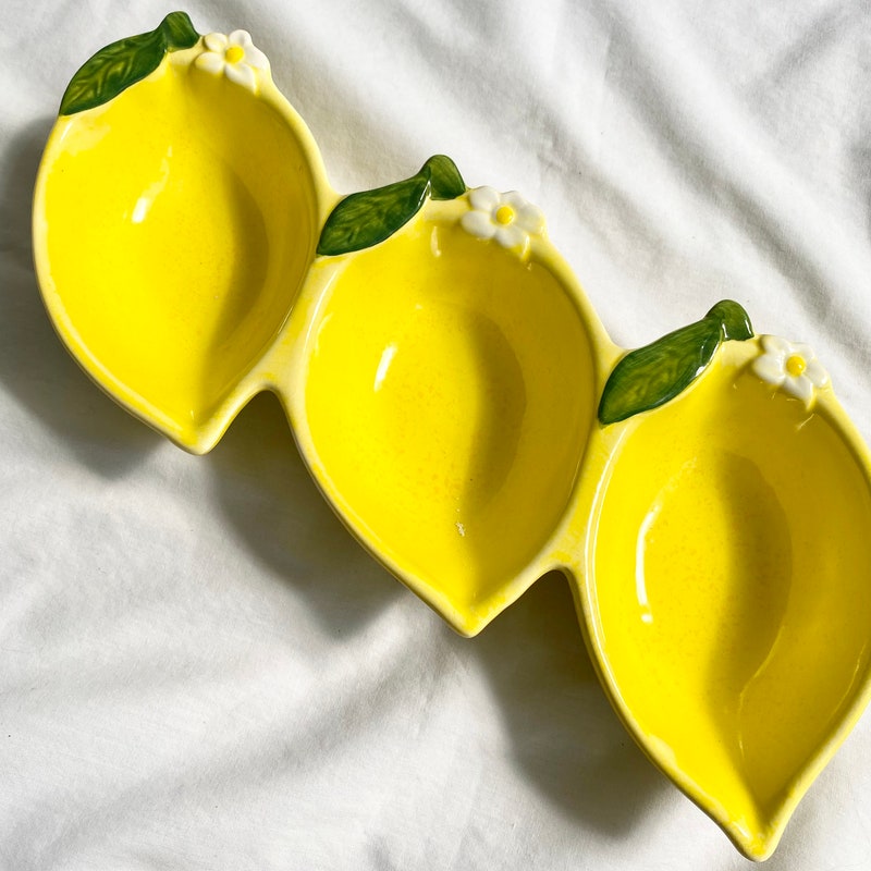 Ceramic Lemon Dish - Etsy