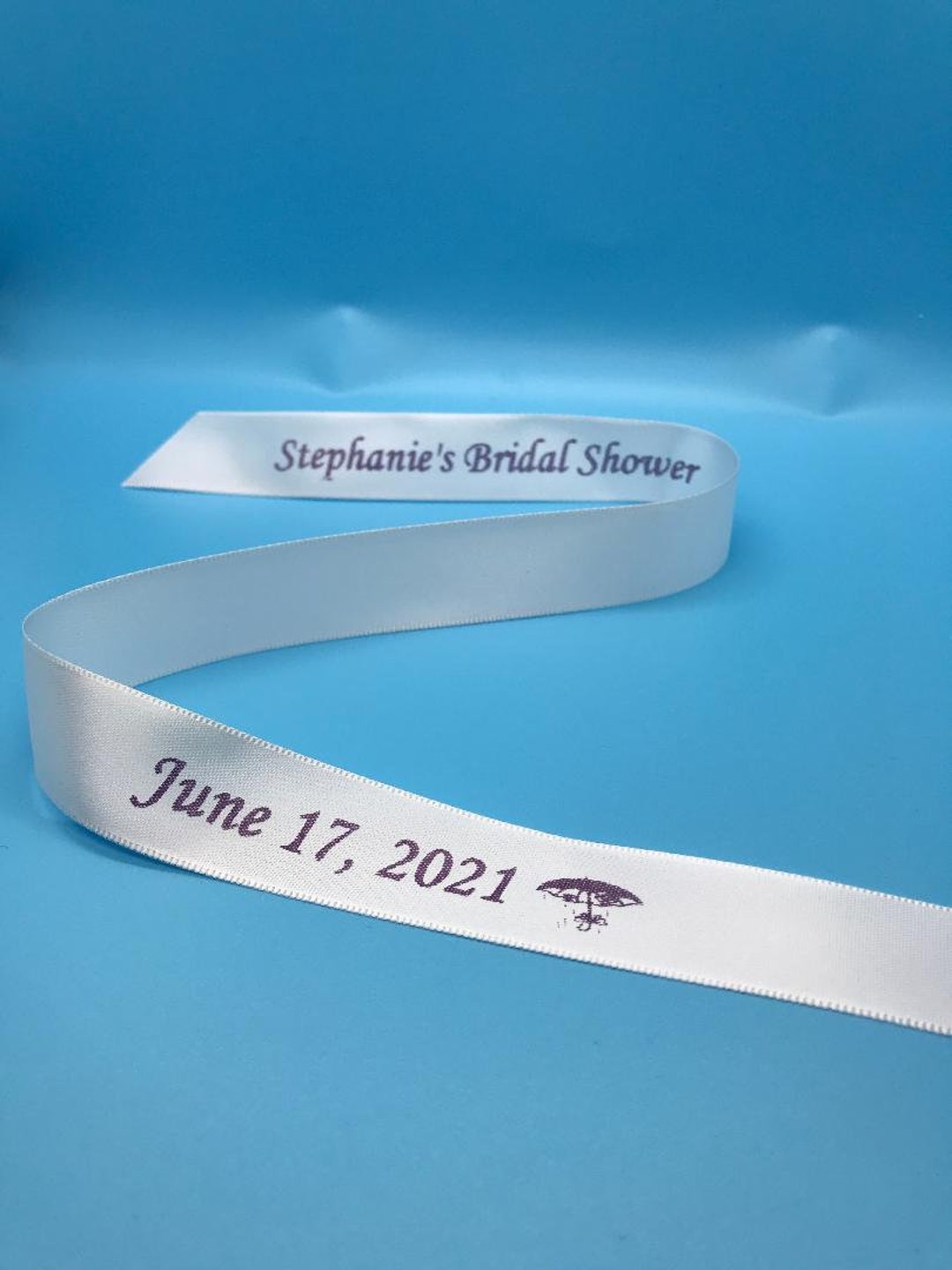 Personalized 7/8 Favor Ribbons Custom Printed Party Ribbons Imprinted ...