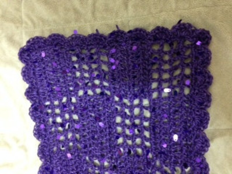 Filet Wrap Crochet Pattern PDF Pattern Designed Using Red | Etsy