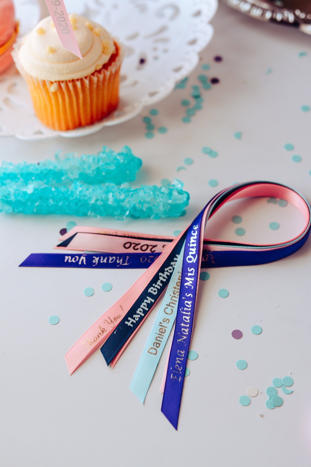 Personalized Satin Favor Ribbons: Custom Printed 3/8" Ribbon-favor ...
