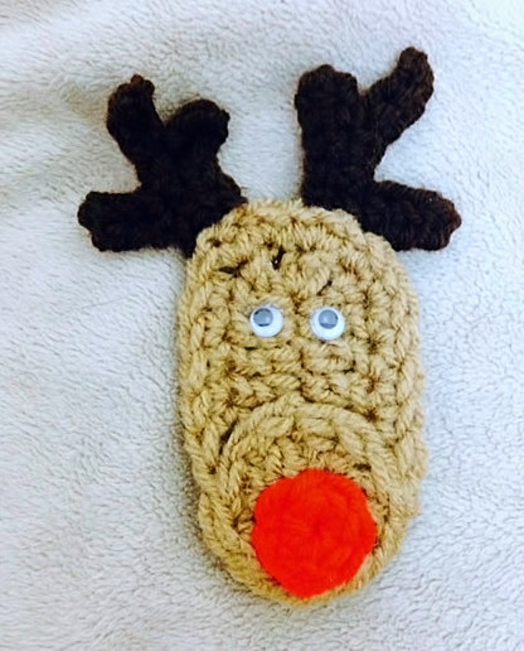 Reindeer Lapel Pin Crochet Pattern PDF Pattern Also Use as a - Etsy