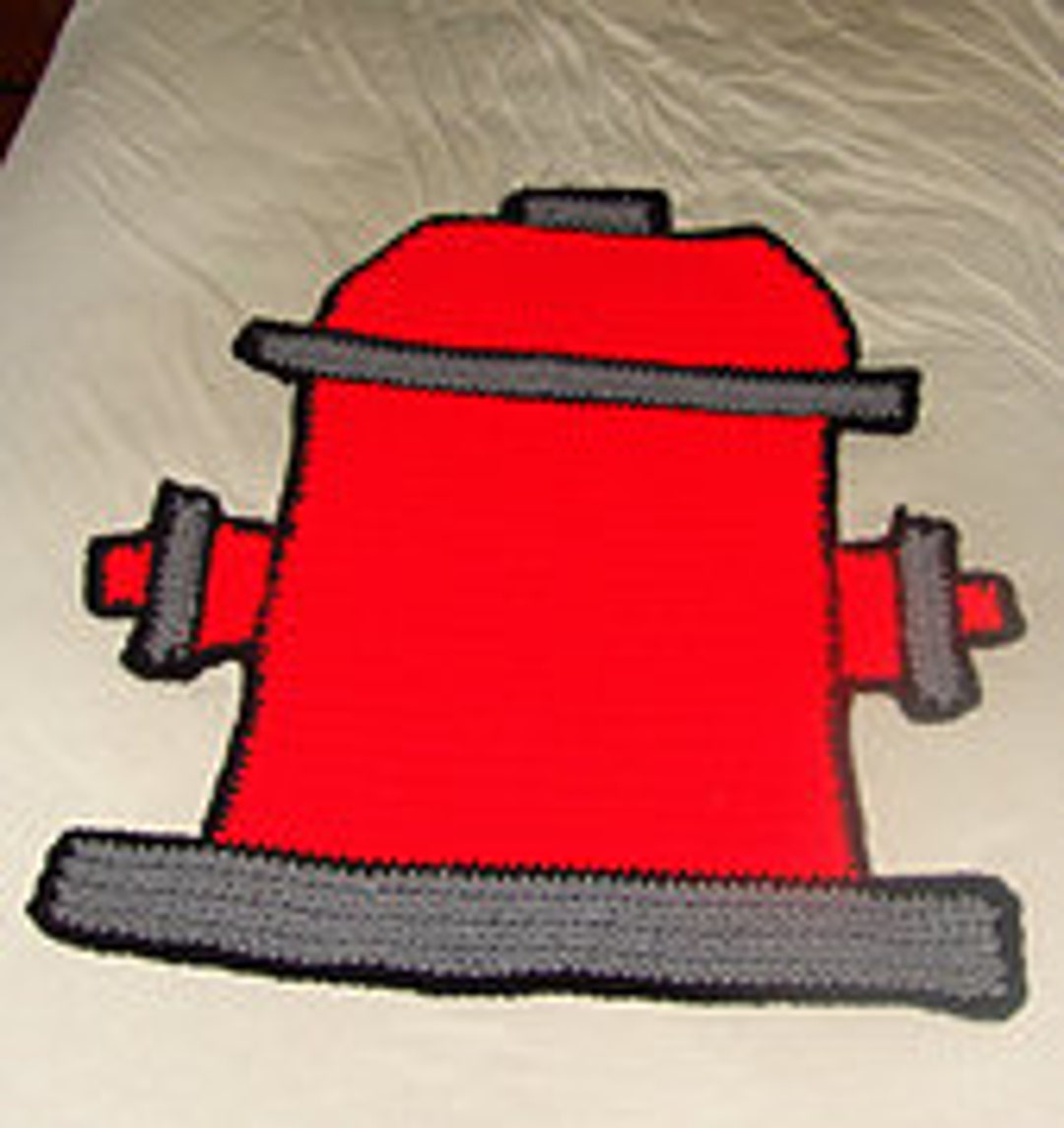 Fire Hydrant Pet Mat Crochet Pattern PDF Pattern Make a - Etsy