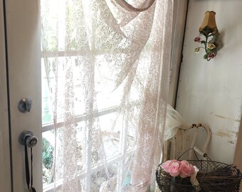 Shabby chic curtains | Etsy