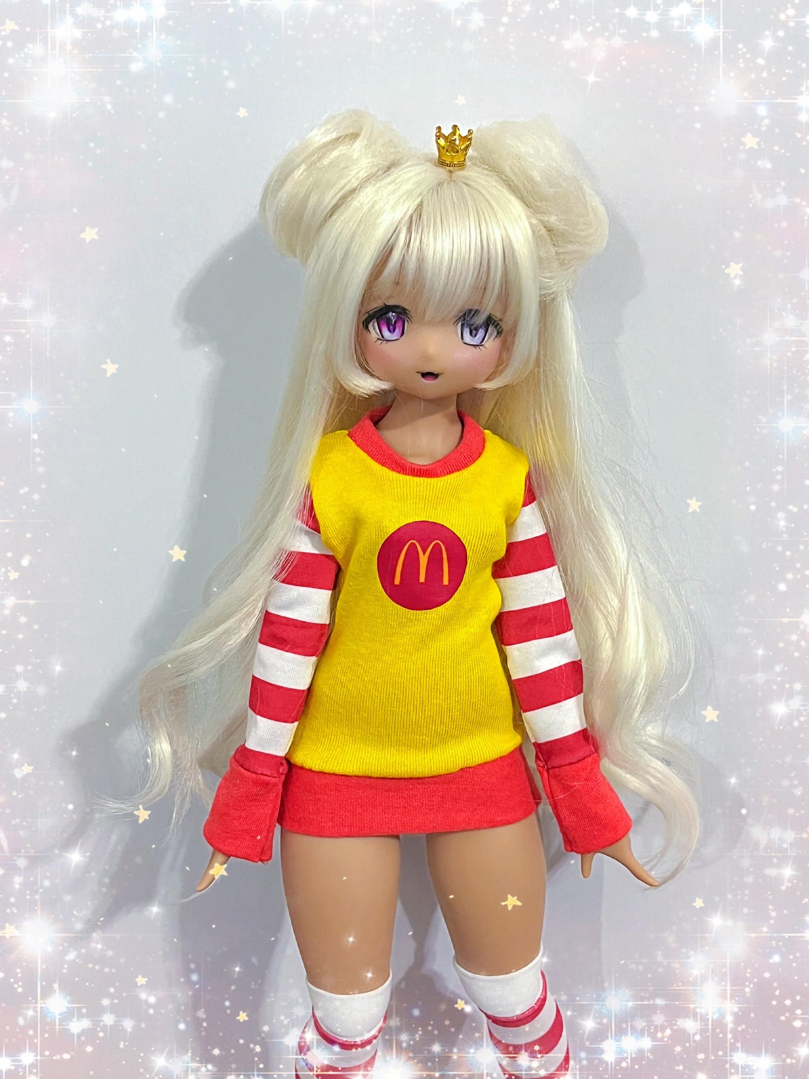 MADE TO ORDER, Ronald Long Sleeve & Stockings Set for Mini Dollfie ...