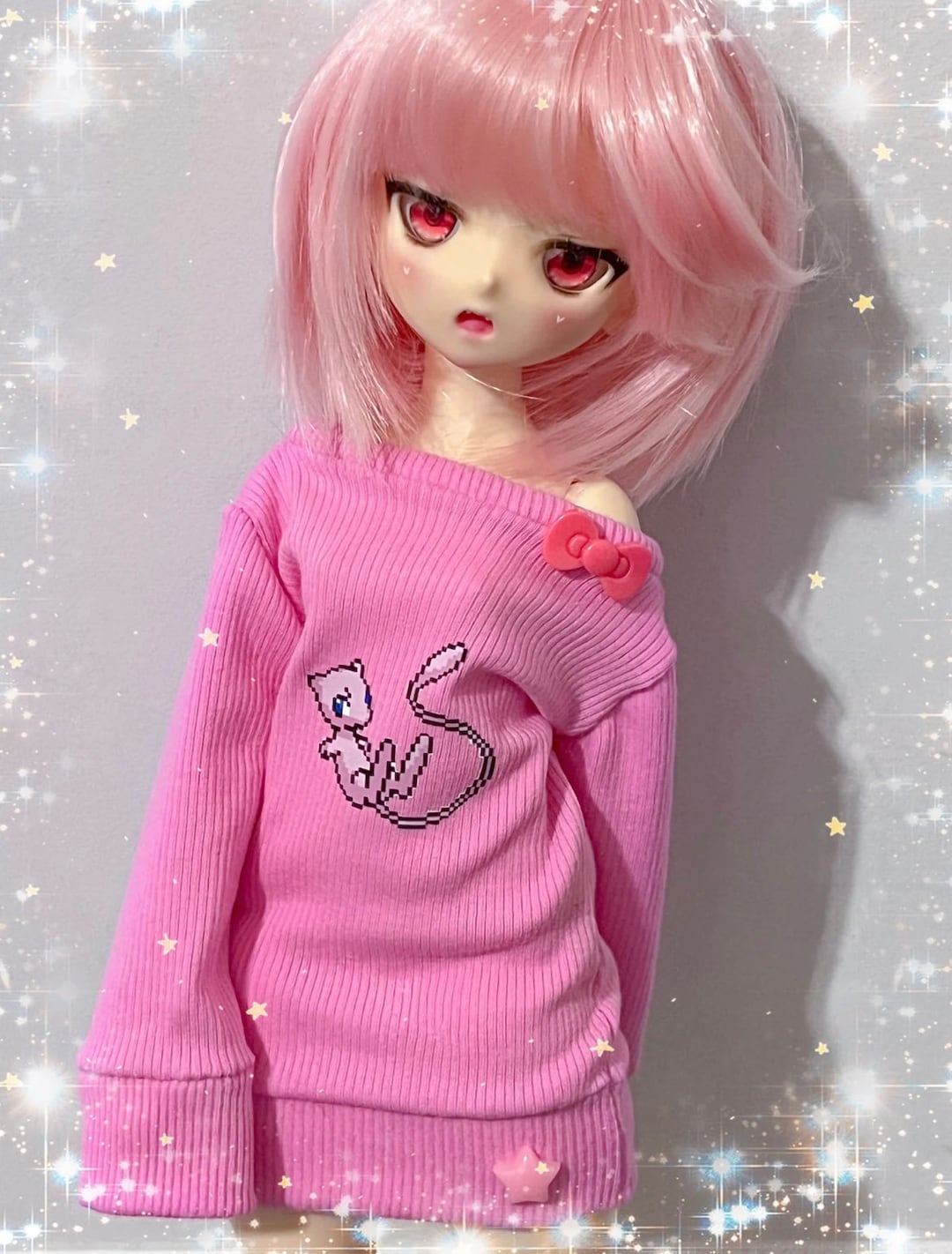 MADE TO ORDER, Pixel Mew Sweater for Mini Dollfie Dream, 1/4 Bjd - Etsy