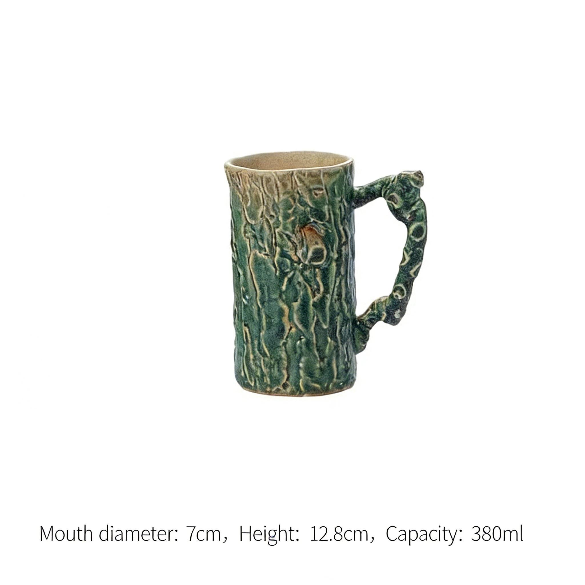 Handmade Ceramic Tree Trunk Mug, Rustic Woodland Coffee Cup With Twig ...