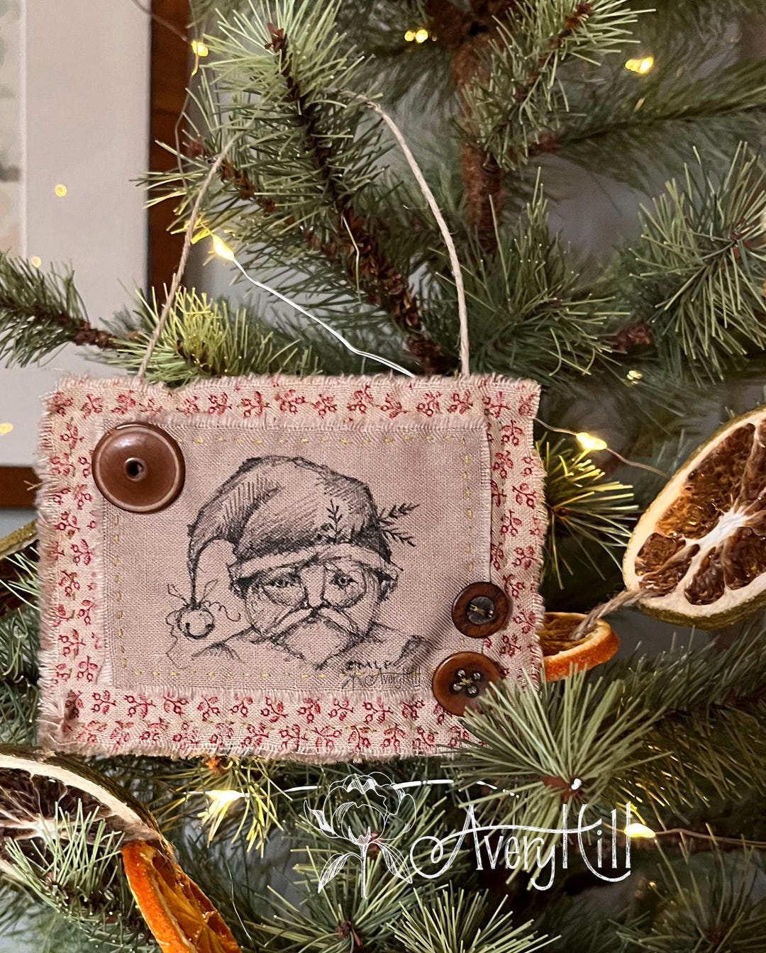 Michelle L. Palmer Santa Claus Christmas Ornament Holiday Hanging ...