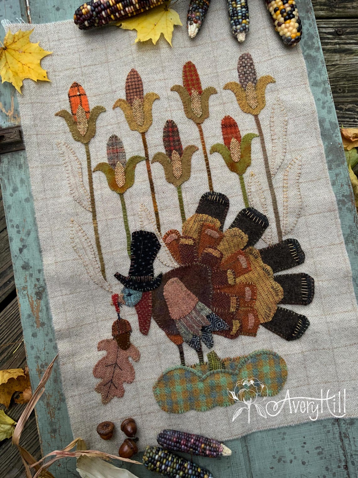 Acorn Tom Wool Appliqué Embroidery DIGITAL Download PDF PATTERN ...