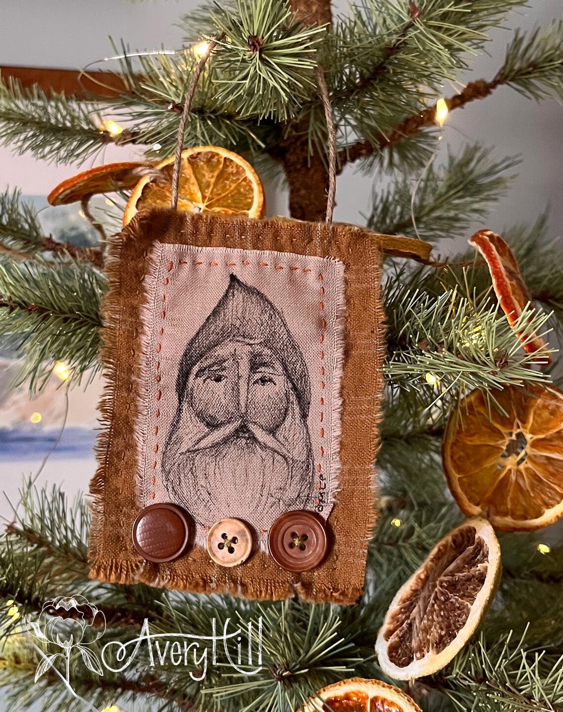 Michelle L. Palmer Santa Claus Christmas Ornament Holiday Hanging ...