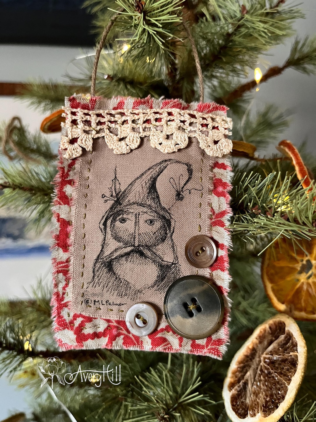 Michelle L. Palmer Santa Claus Christmas Ornament Holiday Hanging ...