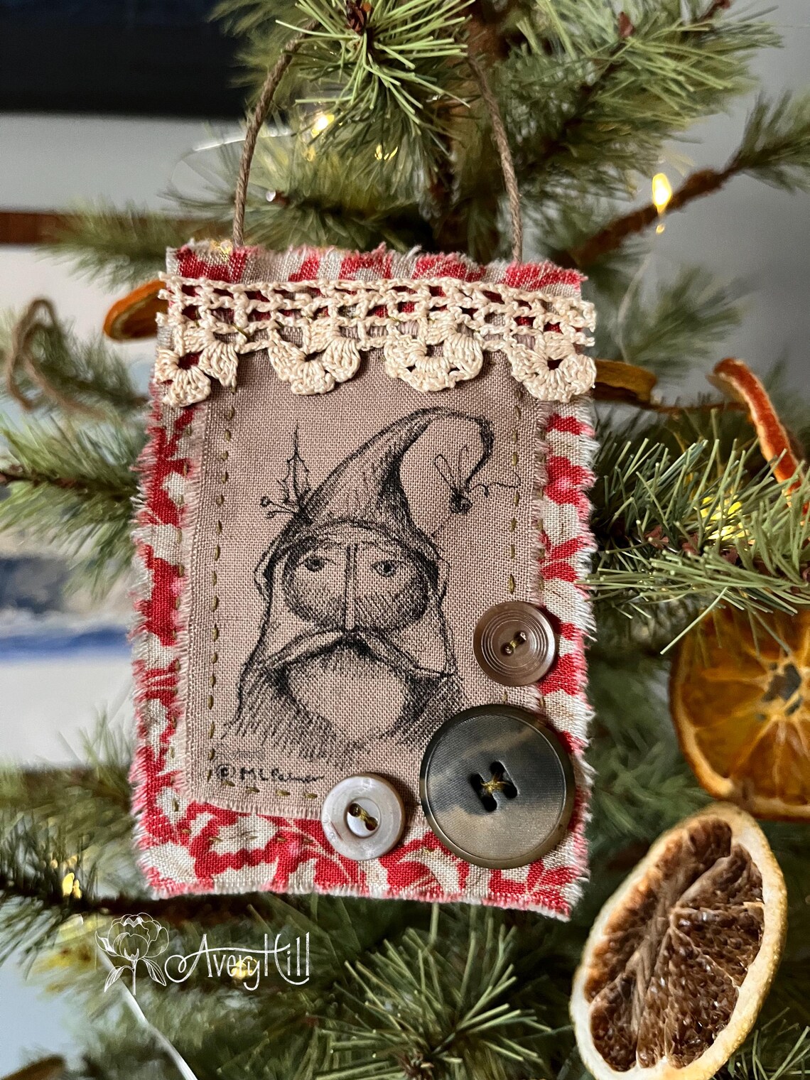 Michelle L. Palmer Santa Claus Christmas Ornament Holiday Hanging ...