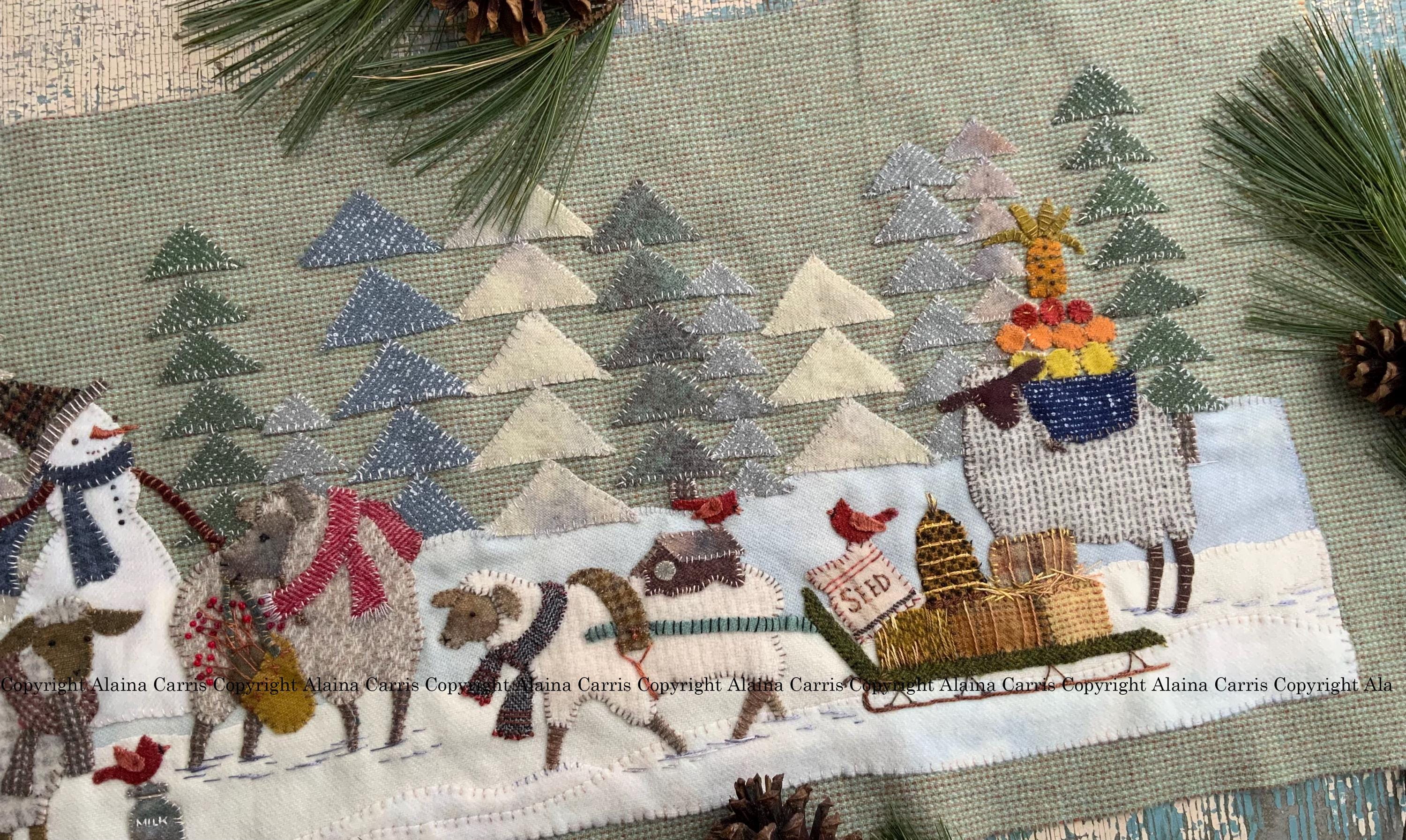 Winter Provisions Wool Appliqué Embroidery DIGITAL Download PDF PATTERN ...