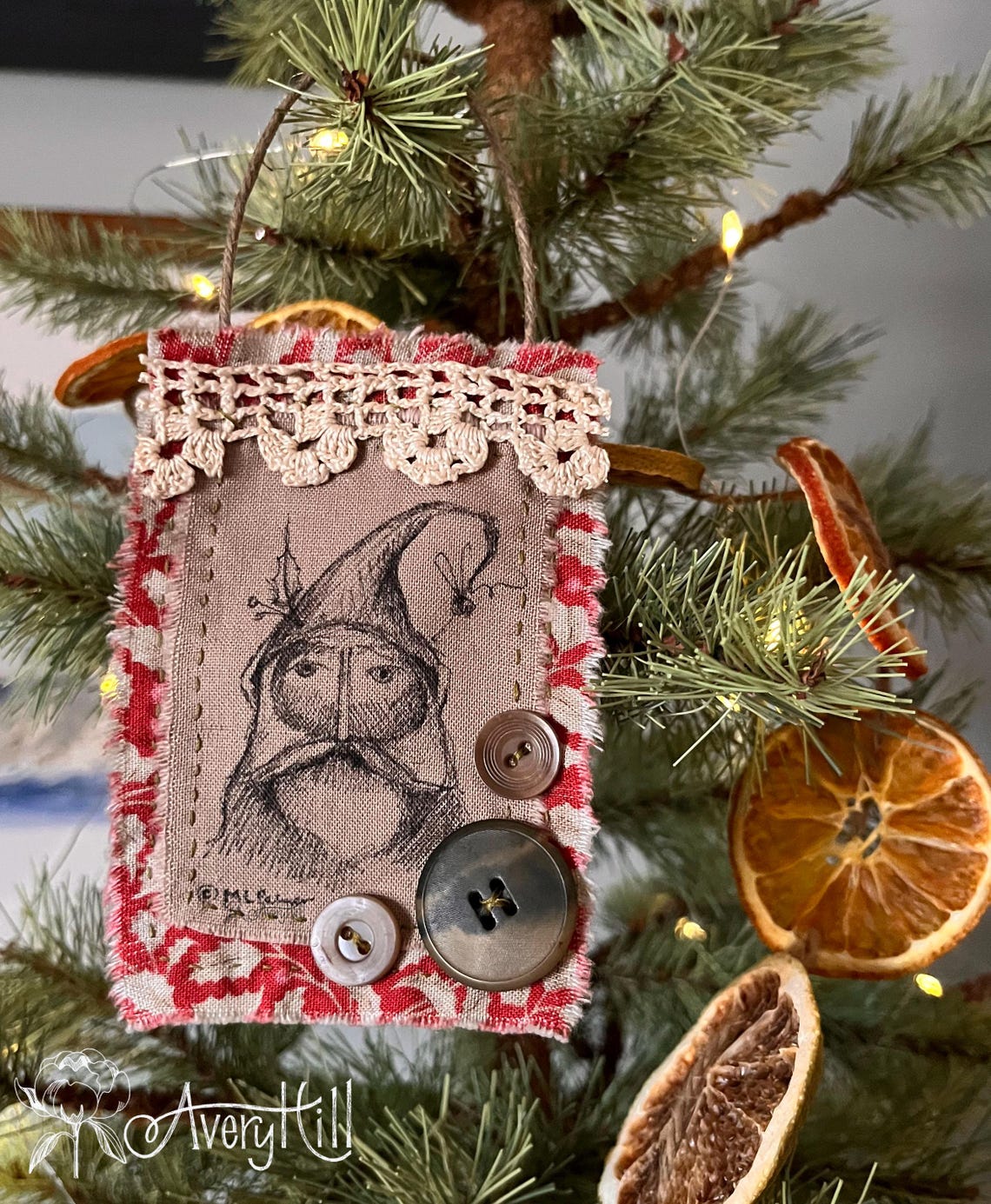 Michelle L. Palmer Santa Claus Christmas Ornament Holiday Hanging ...