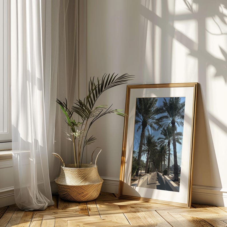 Palm Tree Path Art | Wall Art Print | Digital Download - Etsy UK