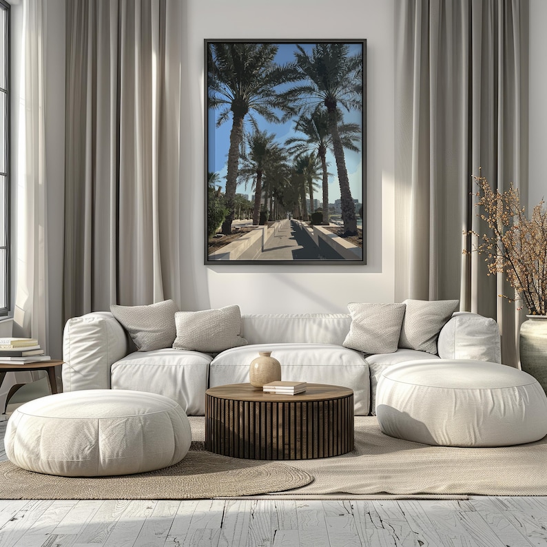 Palm Tree Path Art | Wall Art Print | Digital Download - Etsy UK