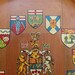 Vintage Hand Crafted Plaque Tray of Western Red Cedar With Coat of Arms ...