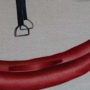 80's Folk Art THEOREM PAINTING Stencil Decorative Art Rocking Horse New ...