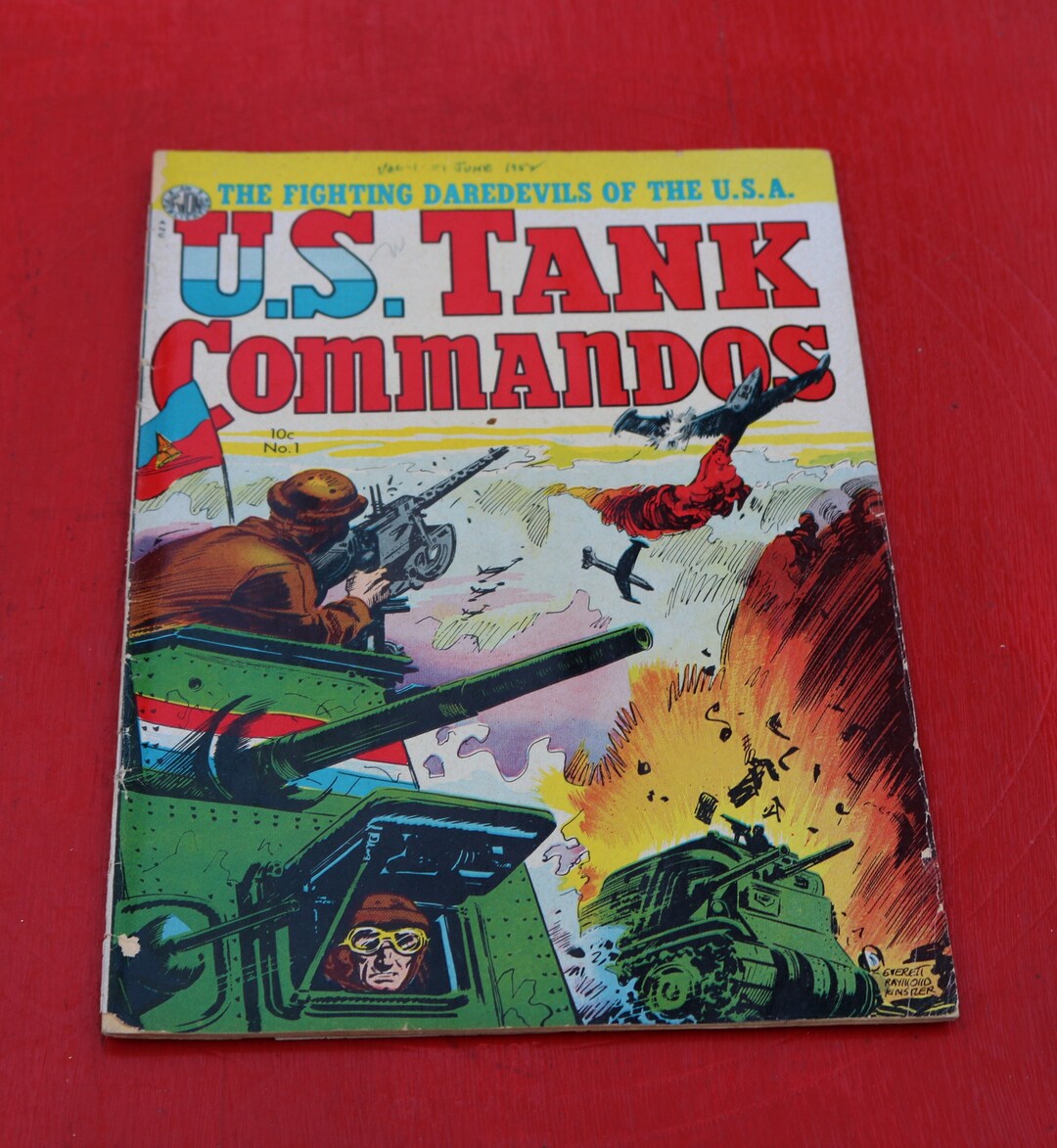 Two War Comics U.S. Tank Commandos # 1 1952 by Avon and War Heroes #6 ...