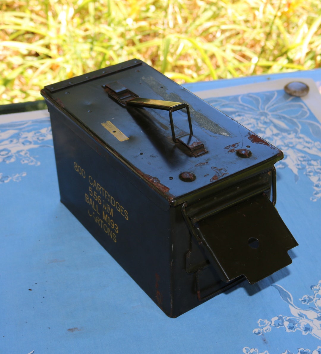 60s 70s Army Issue Military Ammo Box for Repurpose Time Capsule or Air ...