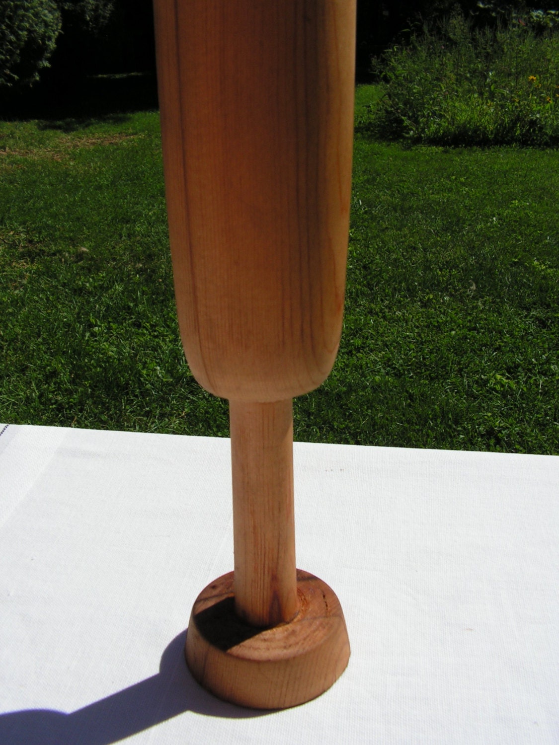 Vintage Turned Wood Base Piece for REPURPOSE From an Old | Etsy