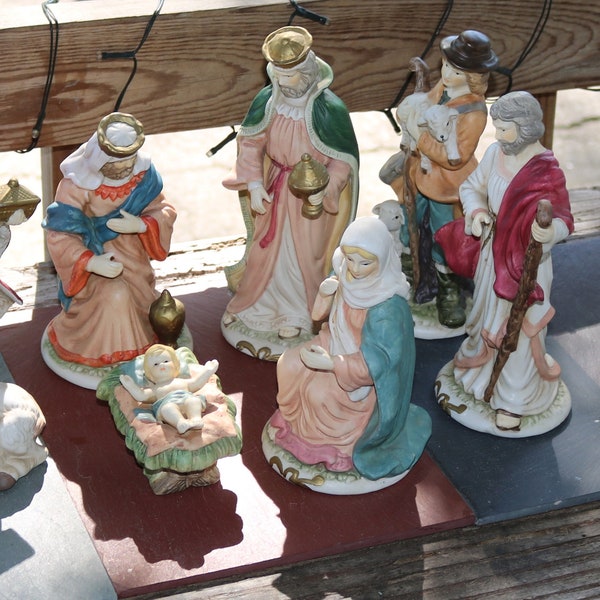 Porcelain Nativity - Etsy
