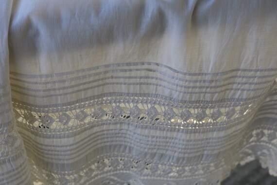 Victorian Petticoat Pin & Tuck with Lace Hand Crafted… - Gem
