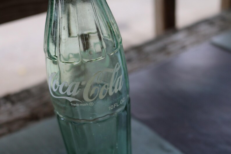 MACON 60s Hobble Skirt COCA-COLA Coke Green Glass Bottle Macon Georgia ...