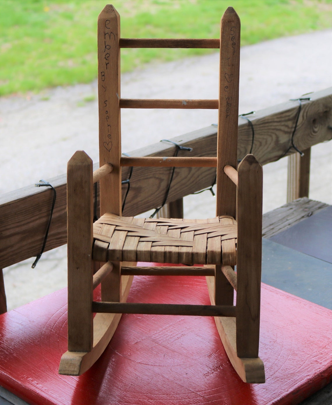 Hand Made Woven Reed and Natural Wood for a Large Size Doll | Etsy